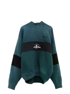 WILLY CHAVARRIA Casa De Chavarria Panelled Sweatshirt - Green