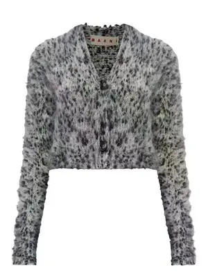 Marni Button-fastening Cardigan - Grey