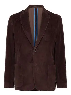 Paul Smith Slim-fit Unstructured Cotton-corduroy Suit Jacket - Brown