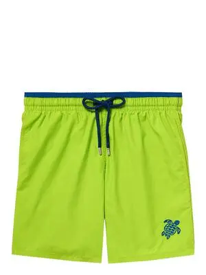 Vilebrequin Straight-Leg Mid-Length Swim Shorts Green