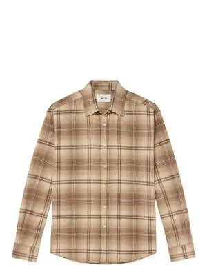 Nn07 Deon 5465 Organic Cotton-flannel Shirt - Brown