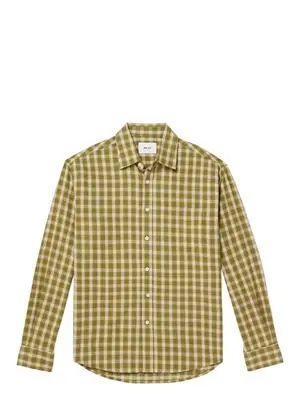 Nn07 Deon 5465 Organic Cotton-flannel Shirt - Green