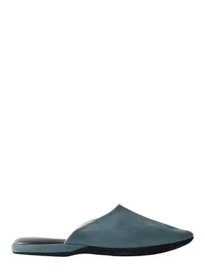 Charvet Suede Slippers - Blue