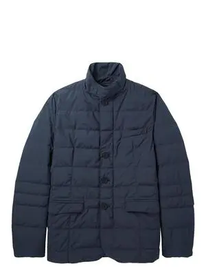 Herno Quilted Shell Down Jacket - Blue