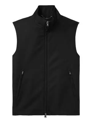 Canali Shell Gilet - Black
