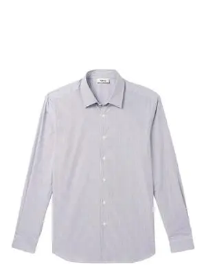 Altea Scott Striped Cotton-poplin Shirt - Blue
