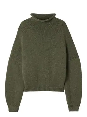 Khaite Juniper Cashmere Turtleneck Sweater - Green