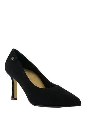 STINAA.J Maya Pointed Toe Pumps - Black Suede