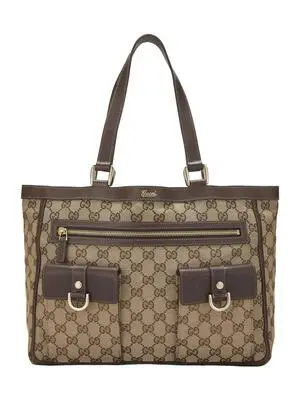 Gucci Original Gg Abbey Pocket Tote - Brown