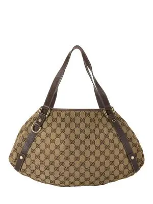 Gucci Original GG Abbey Large Tote Brown