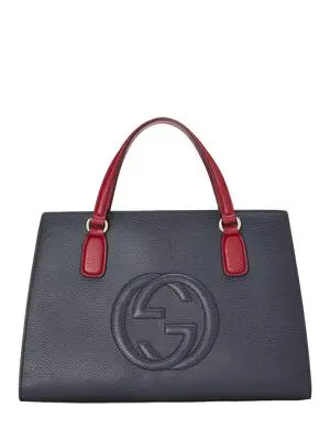 Gucci Grained Leather Soho Handbag - Multi