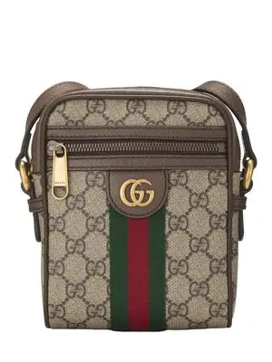 Gucci Gg Supreme Ophidia Messenger - Brown
