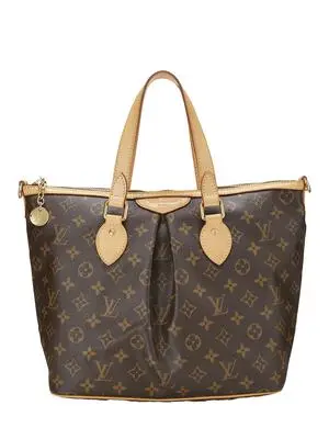 LOUIS VUITTON Monogram Palermo Tote Bag - Brown