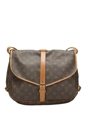 LOUIS VUITTON Monogram Saumur 35 - Brown