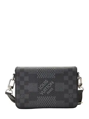 LOUIS VUITTON Damier Graphite 3d Studio Messenger - Black