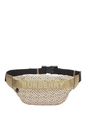 Burberry Logo Sonny Belt Bag - Beige