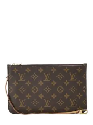 LOUIS VUITTON Monogram Neverfull Pouch - Brown