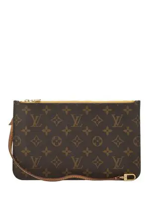 LOUIS VUITTON Monogram Neverfull Pouch Yellow