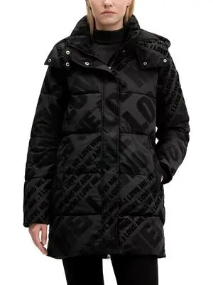 DESIGUAL Printed Padded Coat