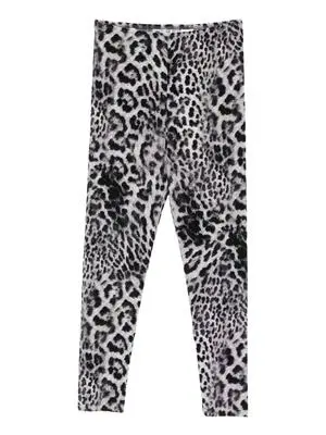Norma Kamali Leopard-print Leggings - Grey