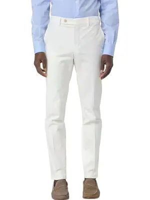 Incotex Belt Loops Trousers - White