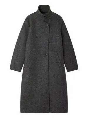Soeur Button Detailed Coat - Grey
