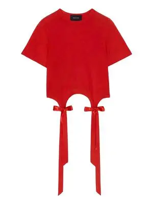 Simone Rocha Tie Detail Top - Red
