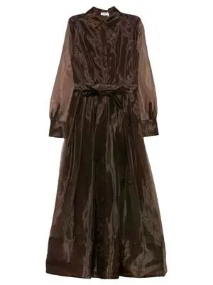 Simkhai Shirt Midi Dress - Brown
