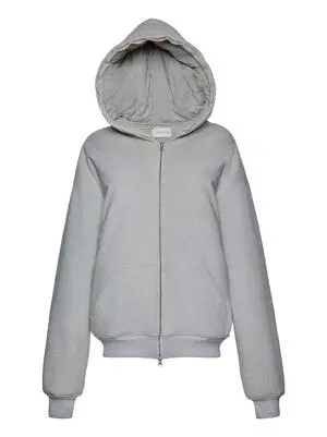 Magda Butrym Lace-trimmed Hoodie - Grey