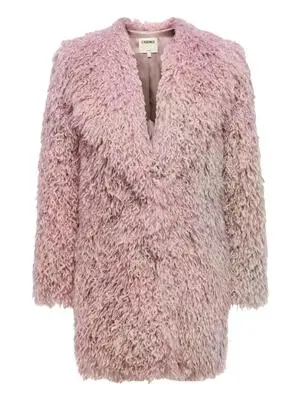 L'Agence Toira Faux-fur Coat - Pink