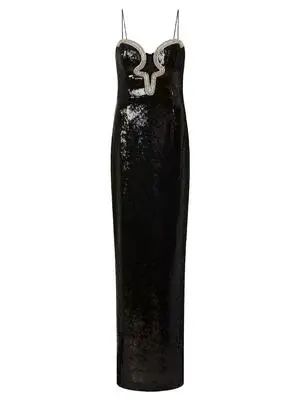 Rebecca Vallance Lyra Sequin Embellished Maxi Dress - Black