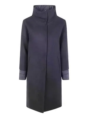 HERNO Funnel-Neck Long Jacket