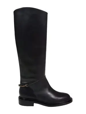 SERGIO LEVANTESI Chain-leather Boots - Black