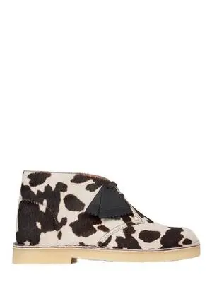 Sandro X Clarks Originals Animal-print Desert Boots - Beige