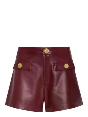 L'AGENCE Buttoned-Pocket Shorts