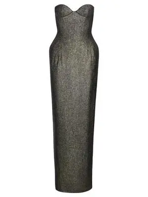Magda Butrym Sweetheart Neck Gown - Grey