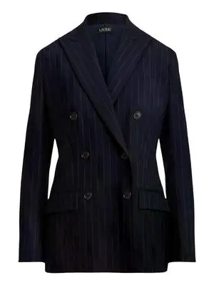 Ralph Lauren Pinstripe Double-breasted Blazer - Blue