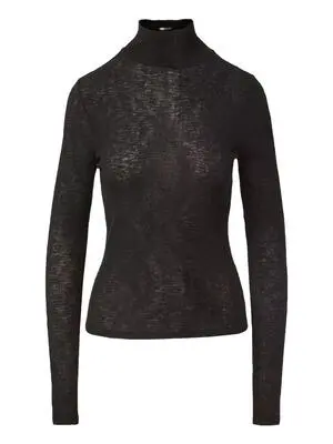 Veronica Beard Wyeth Turtleneck Sweater - Black