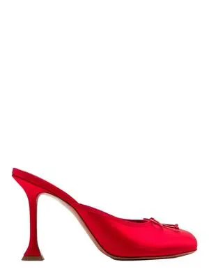 Amina Muaddi 95mm Mules - Red