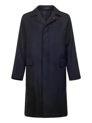 Tagliatore Flap-pocket Coat - Blue