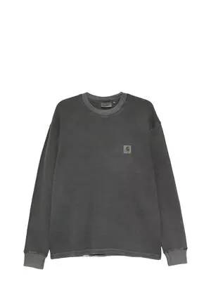 Carhartt Work In Progress Logo-patch Long-sleeve T-shirt - Black