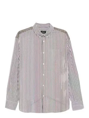 We11Done Striped Button-down Shirt - White