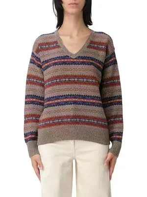 Ralph Lauren V-neck Long Sleeve Sweater - Brown