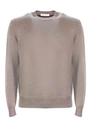 CRUCIANI Round-neck Wool Sweater - Neutrals