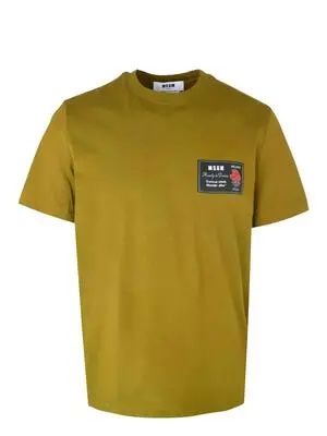 MSGM Patch T-shirt - Yellow