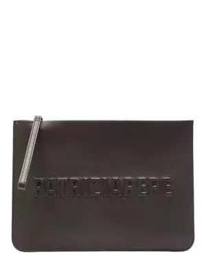 Patrizia Pepe Leather Clutch - Brown