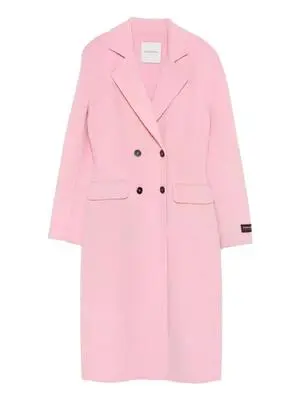 ERMANNO FIRENZE Double-breasted Coat - Pink
