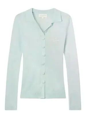 SHUSHU/TONG Buttoned Collared Cardigan - Blue