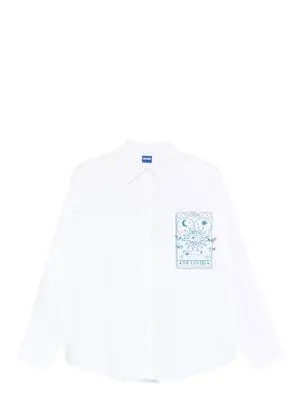 Hugo Sun-print Long-sleeved Shirt - White