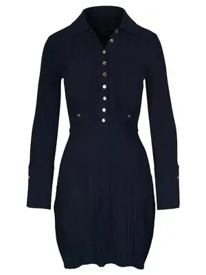 Veronica Beard Lauper Knit Midi Dress - Blue